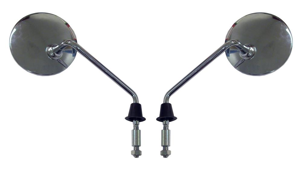 Mirrors 8mm Chrome Round Left & Right Vespa ET2 & ET4 (Pair) | eBay