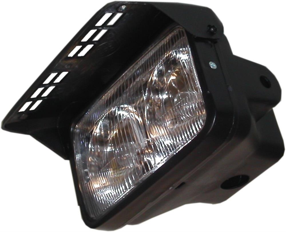 Headlight Rectangle Black Complete with Flap 7.5" | eBay